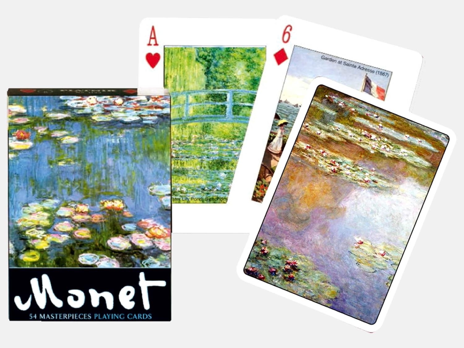 Single deck, Monet Lilies | EurekaPuzzles