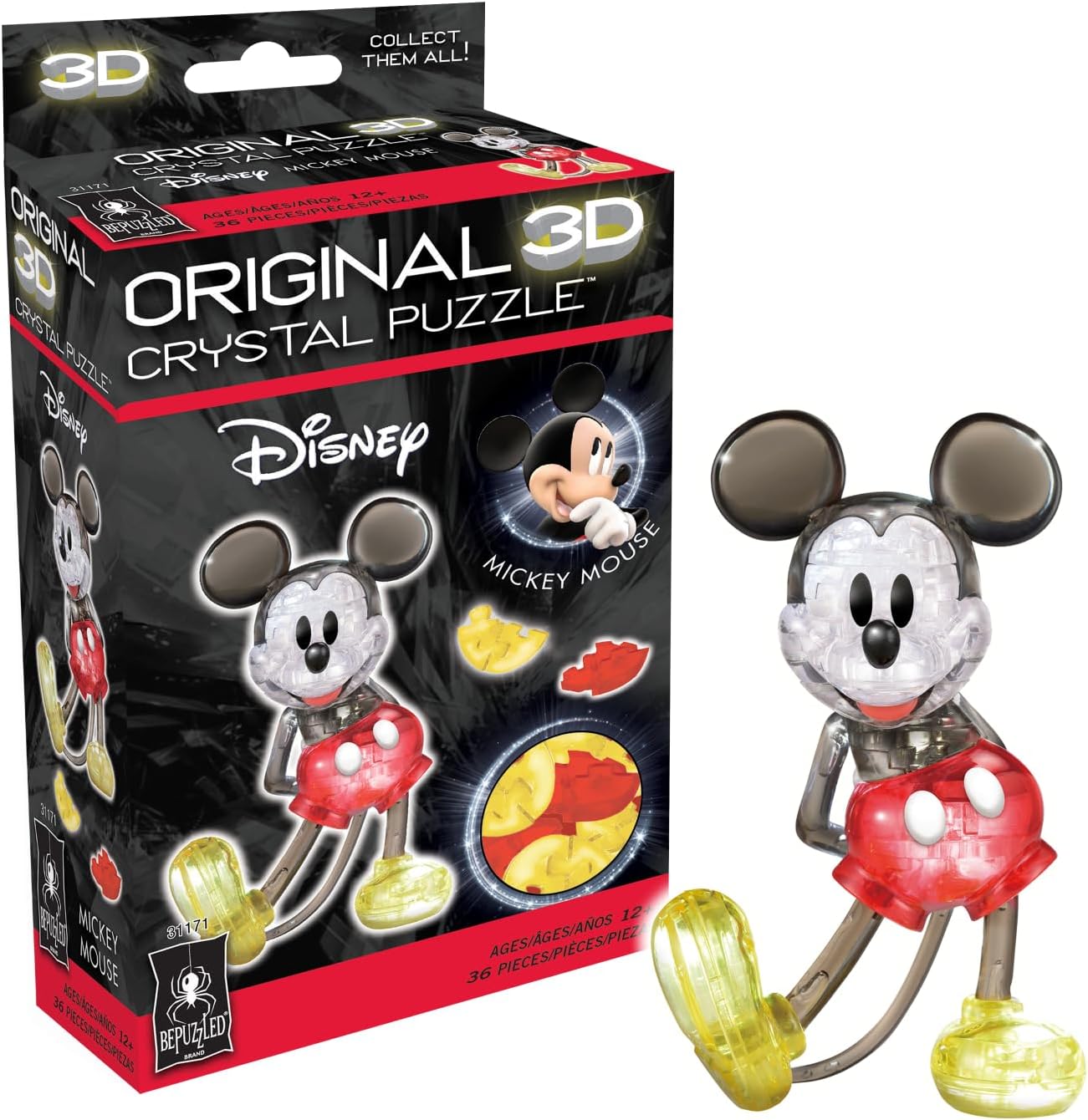 3D Crystal: Mickey Mouse | EurekaPuzzles