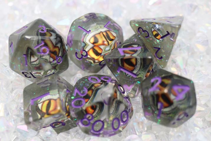 Venom Dragon Eye RPG Dice Set | EurekaPuzzles