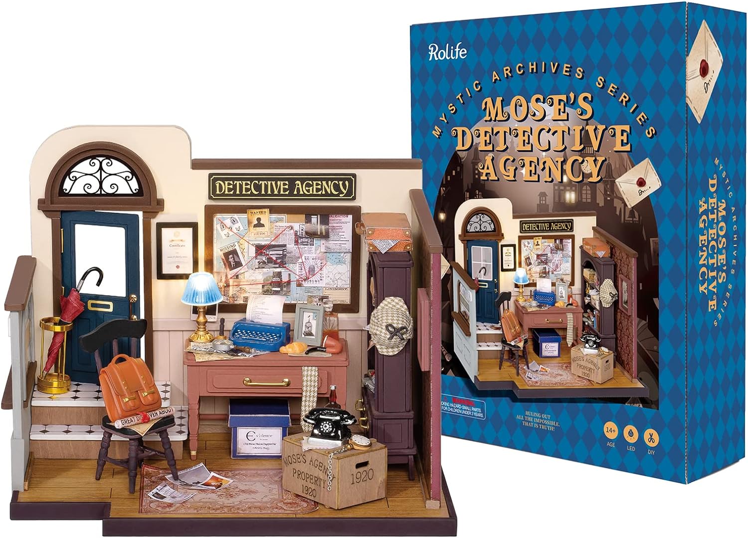 Mose's Detective Agency Model Kit by Robotime | EurekaPuzzles