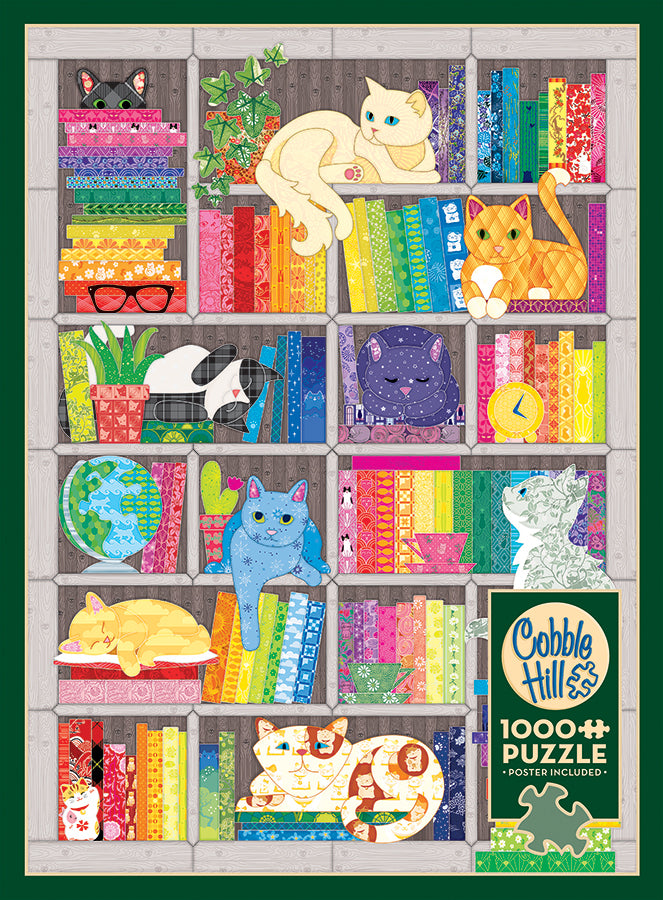 Rainbow Cat Quilt Jigsaw Puzzle by Cobble Hill | EurekaPuzzles