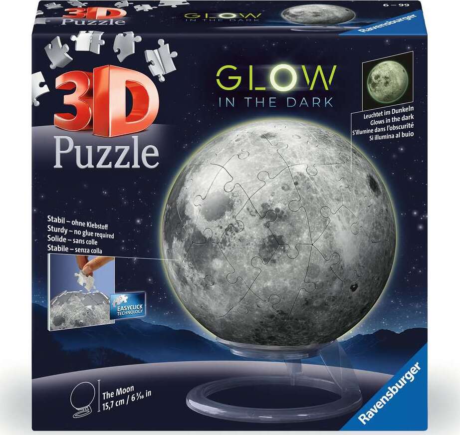 Glow-In-The-Dark Moon 72 Pc 3D | EurekaPuzzles