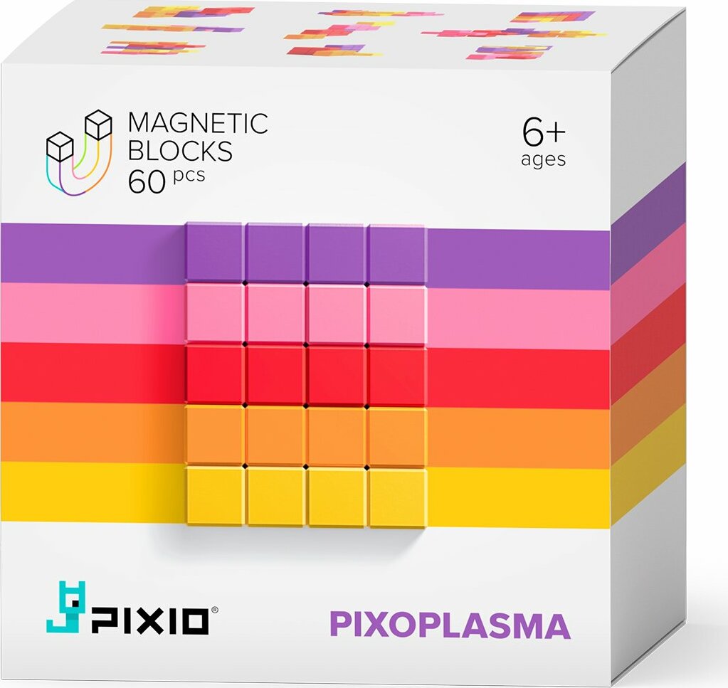Abstract Pixoplasma DIY Kit by Pixio - 60 Magnetic Blocks | EurekaPuzzles