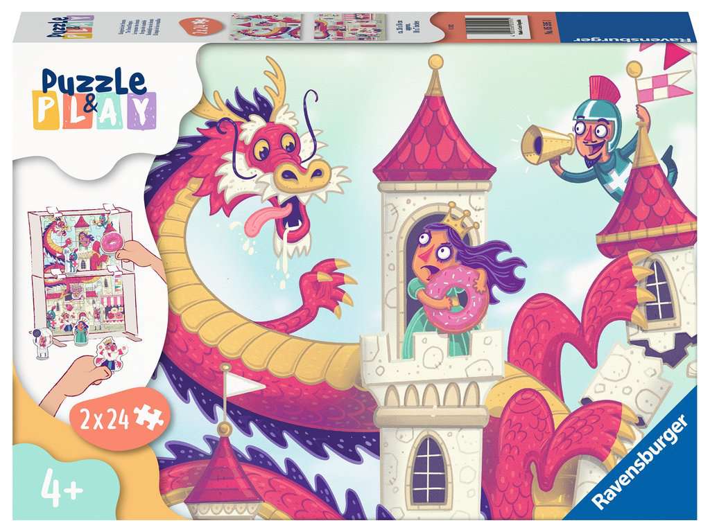 Puzzle & Play: Donut Dragon 2x | EurekaPuzzles