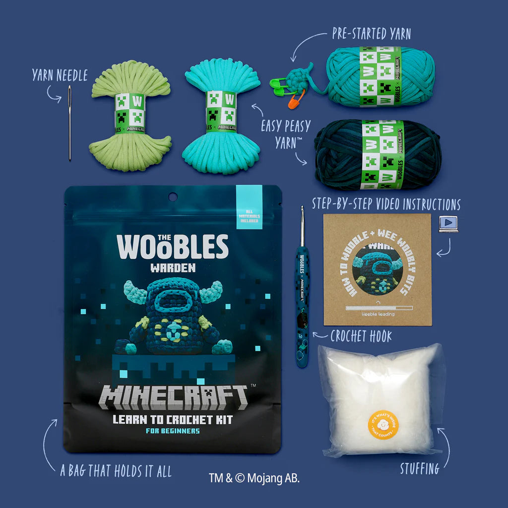 Minecraft Warden Crochet Kit | EurekaPuzzles