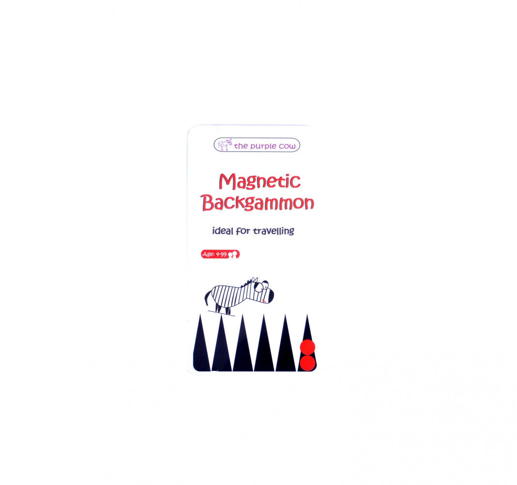 Magnetic Backgammon Game by Purple Cow | EurekaPuzzles