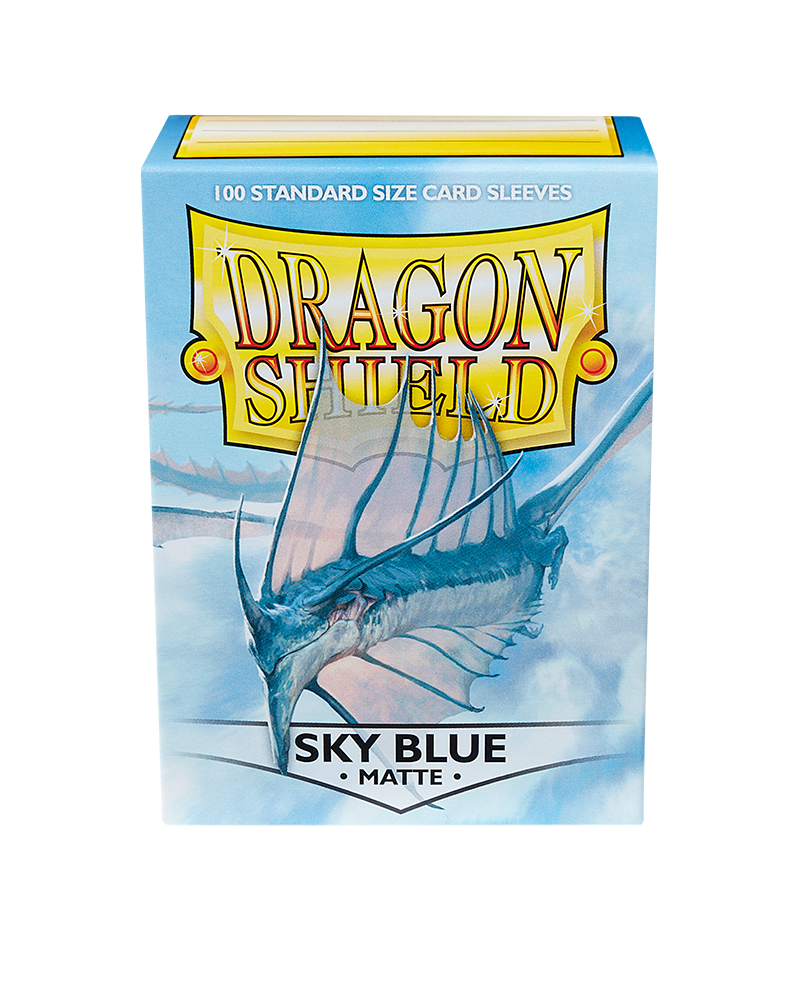 Dragon Shields: (100) Matte Sky Blue | EurekaPuzzles