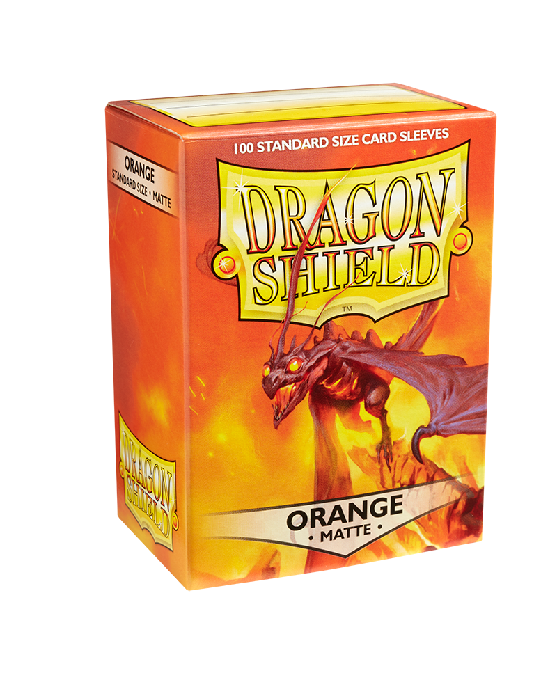 Dragon Shields: (100) Matte Orange | EurekaPuzzles