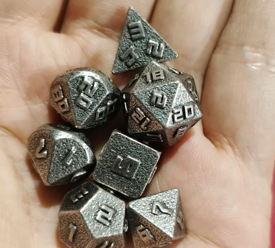 10MM Metal Ancient Silver RPG | EurekaPuzzles
