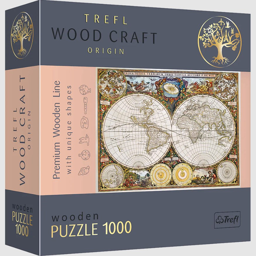 Ancient World Map Wood Puzzle | EurekaPuzzles