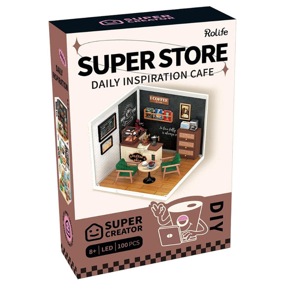 Daily Inspiration Cafe DIY Kit by Robotime | EurekaPuzzles