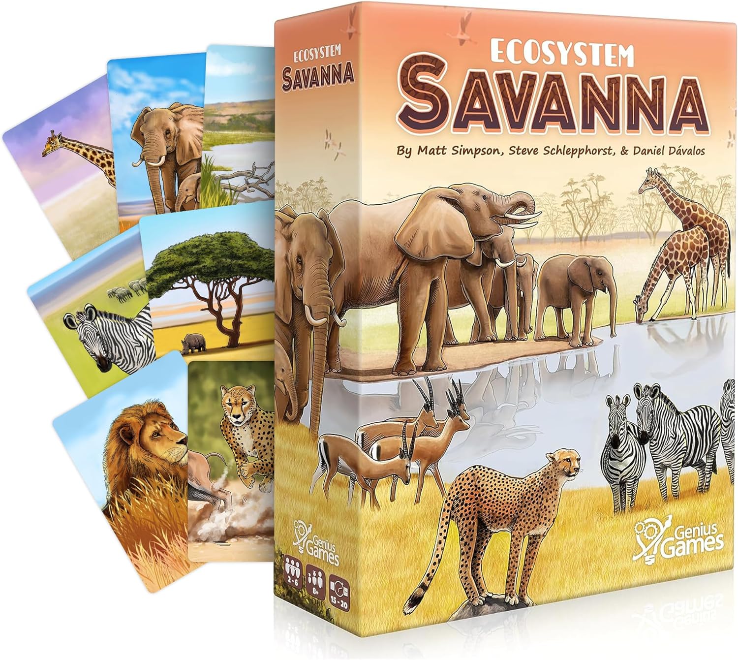 Ecosystem: Savanna Game by Genius Games | EurekaPuzzles