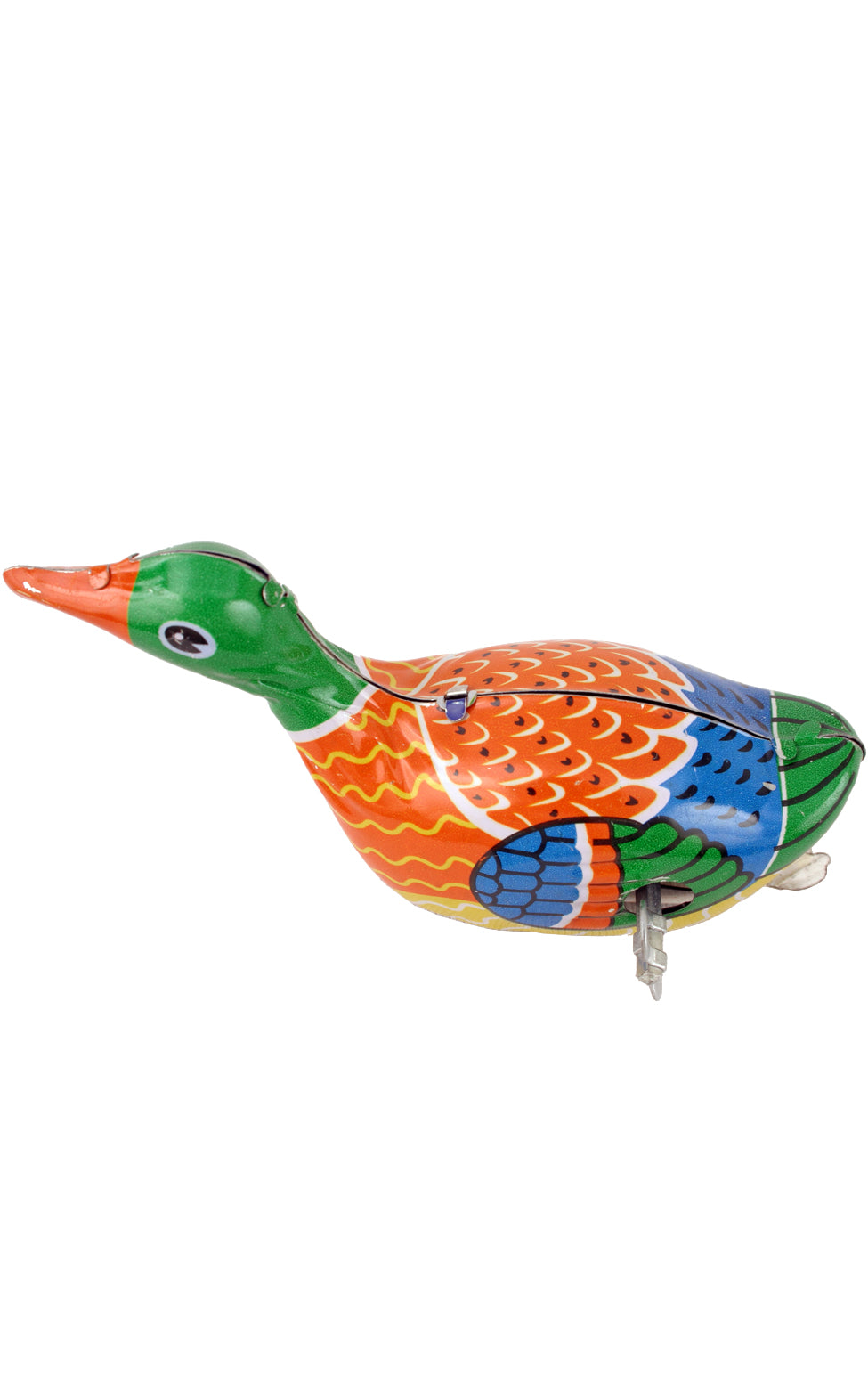 Colorful Tin Wind-Up Duck Toy | EurekaPuzzles