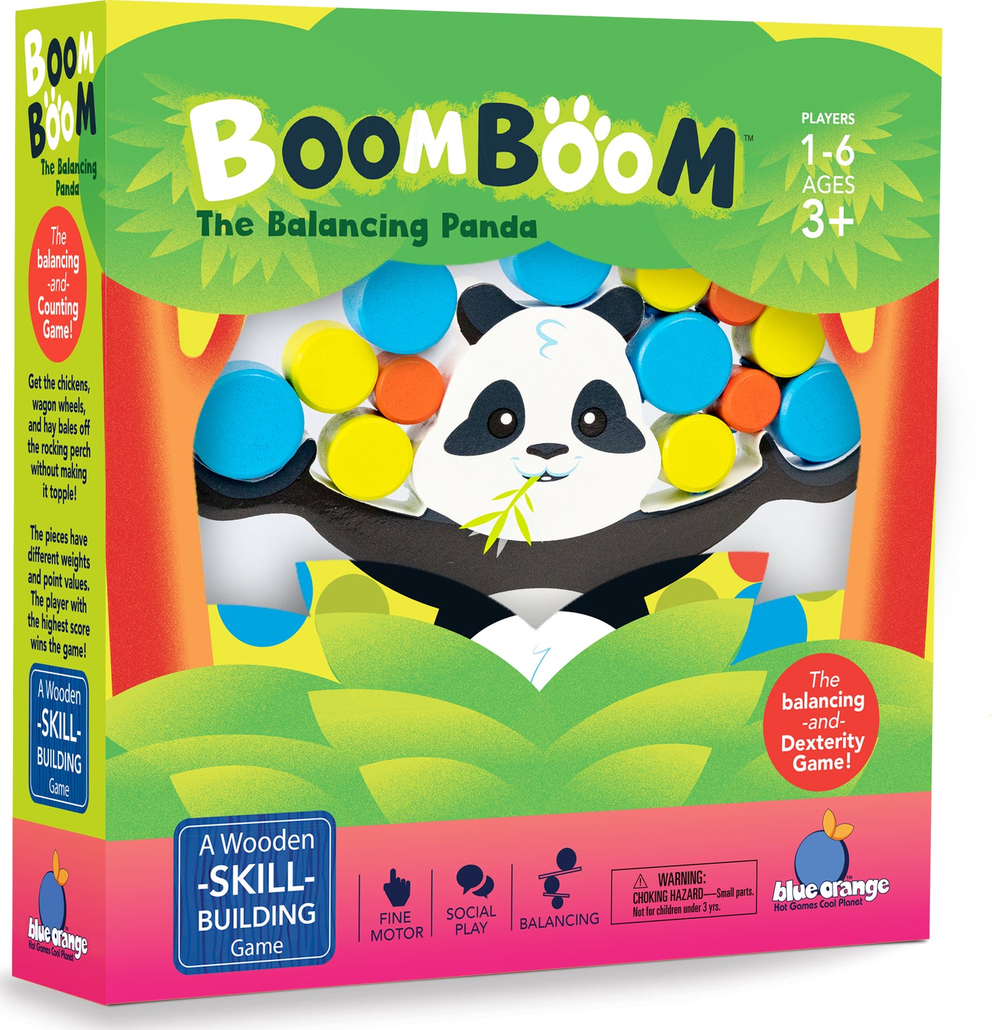 BoomBoom the Balancing Panda Game - Blue Orange U.S.A. | EurekaPuzzles