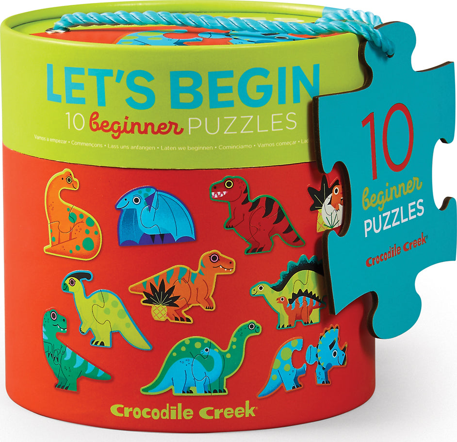 Let's Begin Dinosaur 10 2pc Puzzles | EurekaPuzzles
