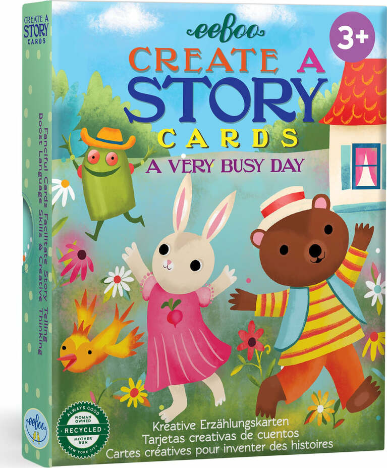 Eeboo Create a Story Cards - A Busy Day | EurekaPuzzles