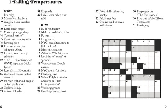 Sit & Solve Easy Mini Crosswords | EurekaPuzzles