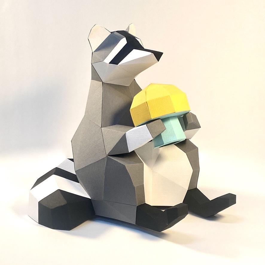 Raccoon Model | EurekaPuzzles