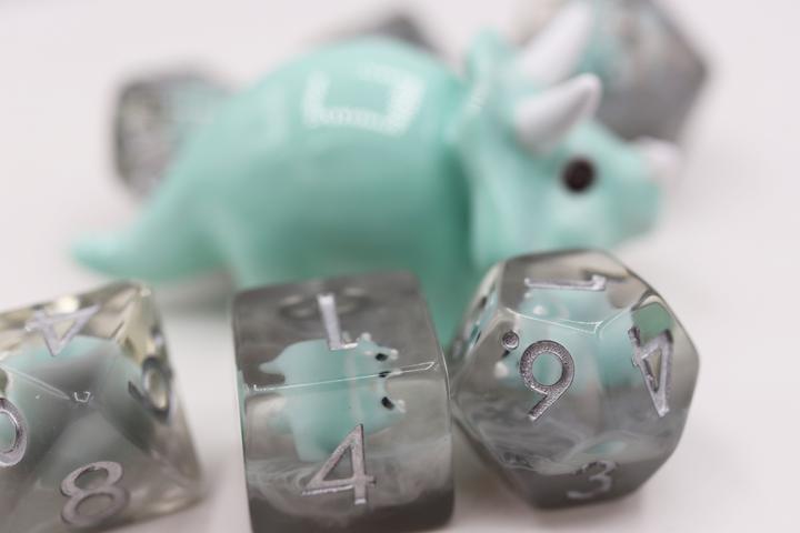 Triceratops RPG Dice Set | EurekaPuzzles
