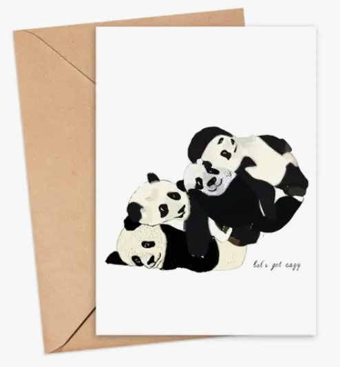 Snuggle Up Card - Adorable Panda Design | EurekaPuzzles