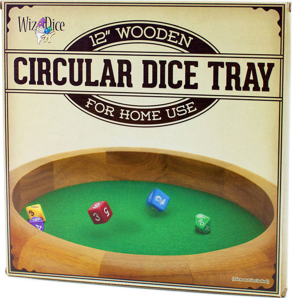 Circle Wooden Dice Tray | EurekaPuzzles
