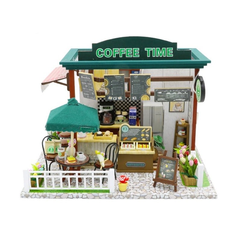 Coffee Time DIY Kit - Miniature Coffee Shop | EurekaPuzzles
