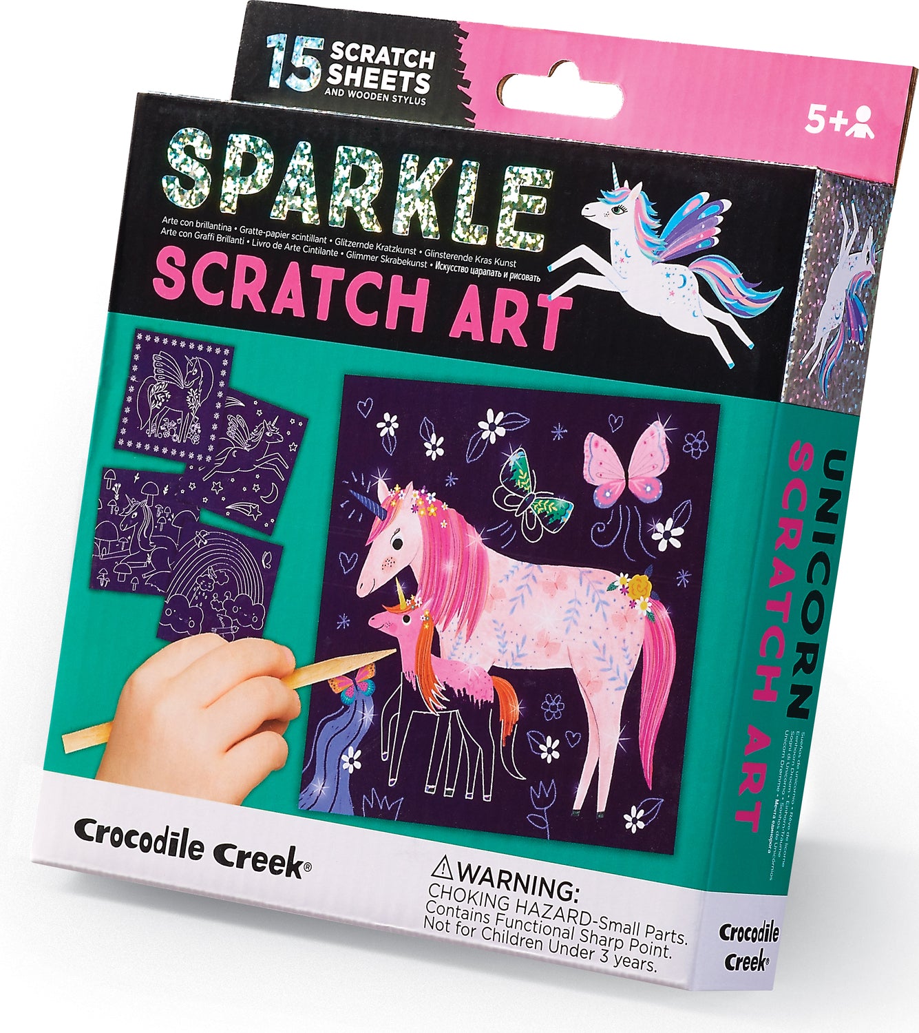 Sparkle Scratch Art: Unicorn | EurekaPuzzles