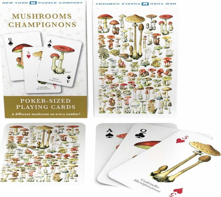 Mushrooms Playing Cards | EurekaPuzzles